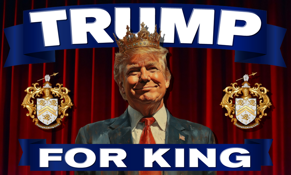Trump For King Family Crest Flag 5'x3' – Trump Swag